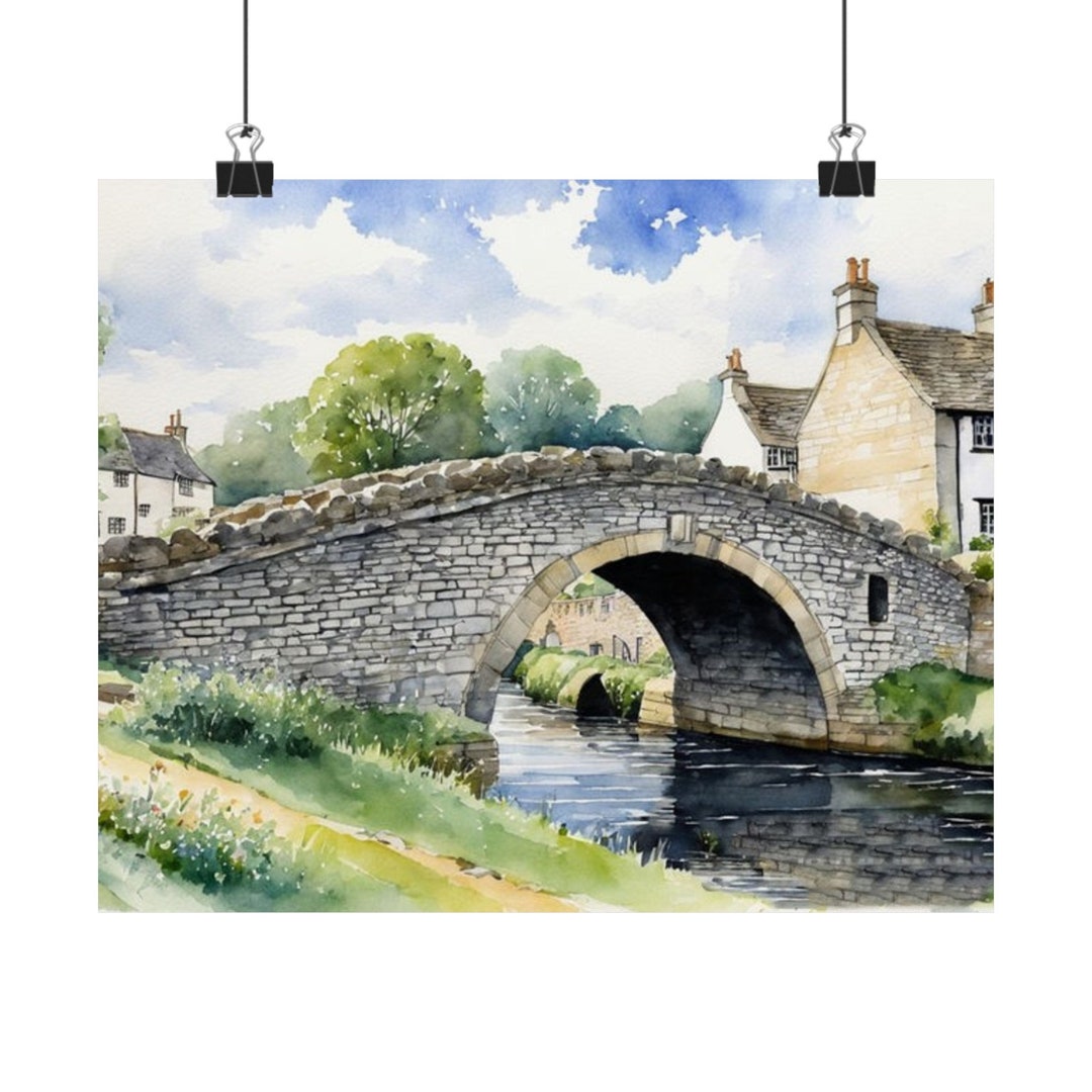 All Creatures Great and Small 11x9 Bridge Poster Print, Yorkshire Gift ...