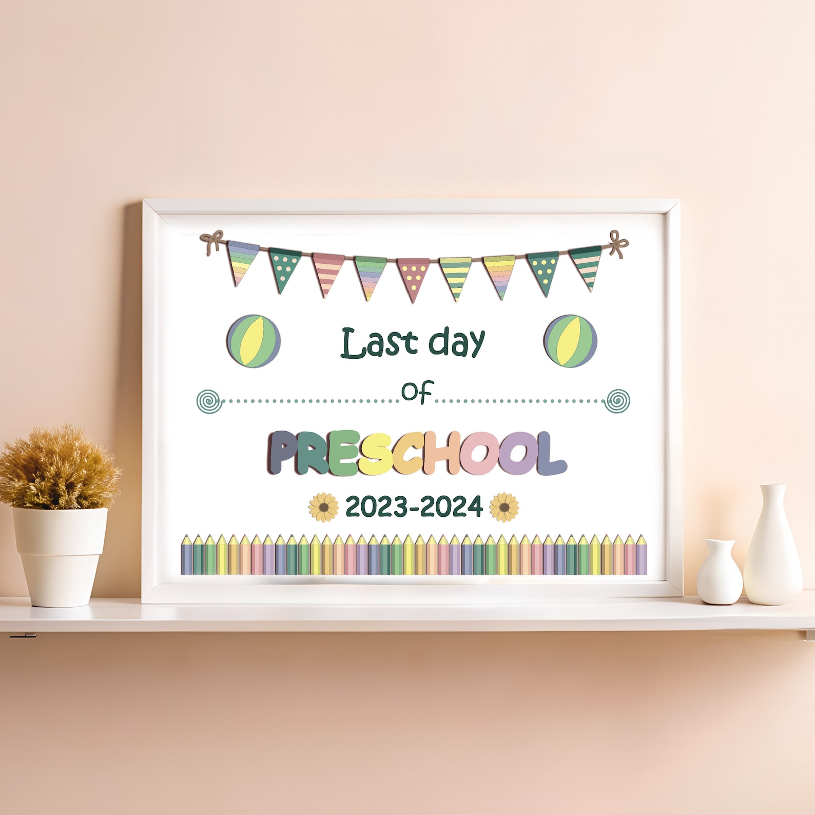 Last Day of School Printable Sign Photo Prop: End of School Year Sign ...