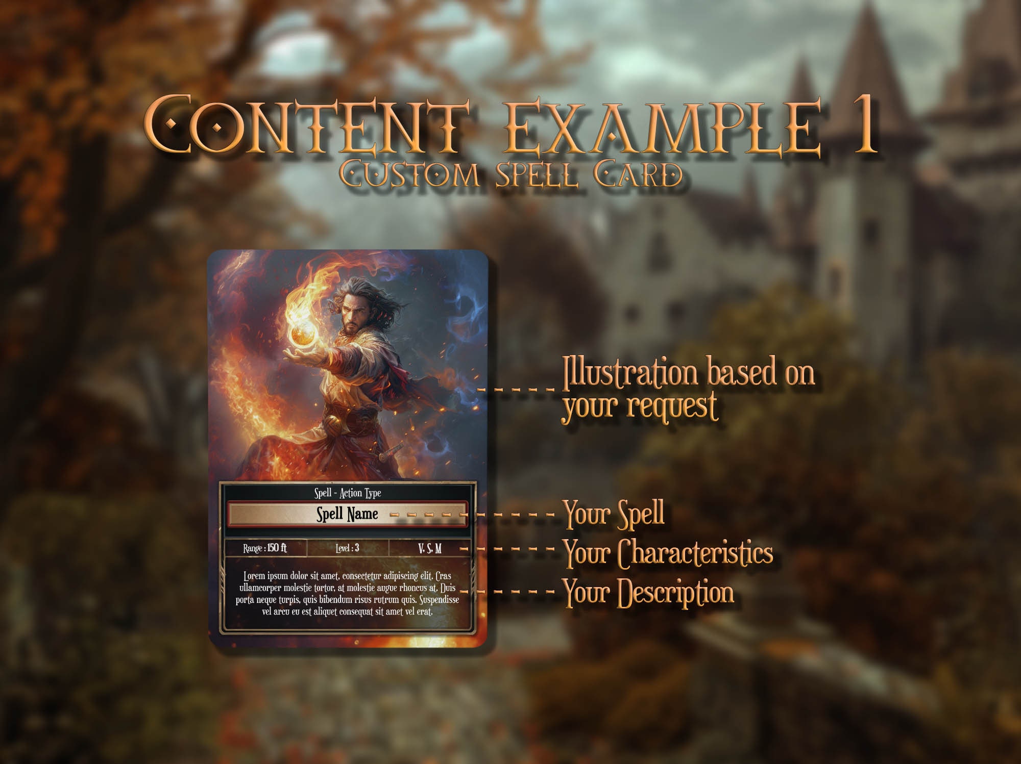 Custom Your Own Card for Dnd - One Custom Card - Roleplay Game - Full ...