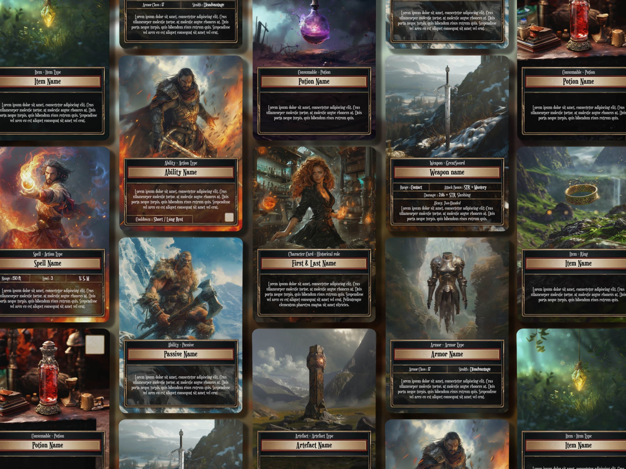 Custom Your Own Card for Dnd One Custom Card Roleplay Game Full Art - Etsy