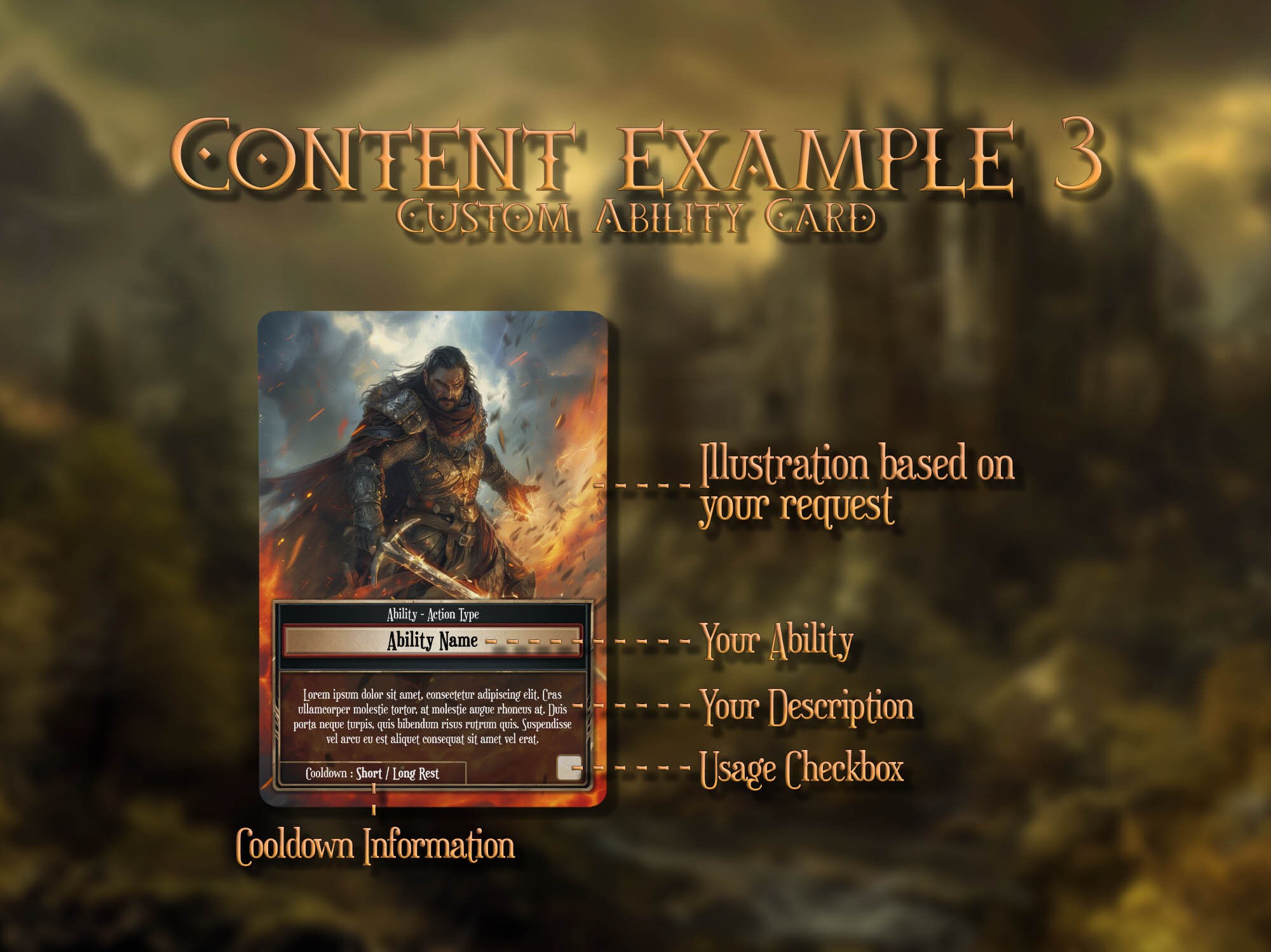 Custom Your Own Card for Dnd - One Custom Card - Roleplay Game - Full ...