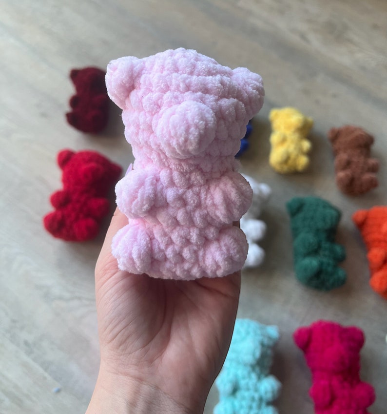 Crochet Gummy Bear Amigurumi Pattern, No Sew (PDF Pattern) - Etsy