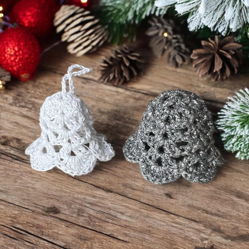 Crochet Christmas Bell Pattern PDF Tutorial No Sew Patter Beginner ...