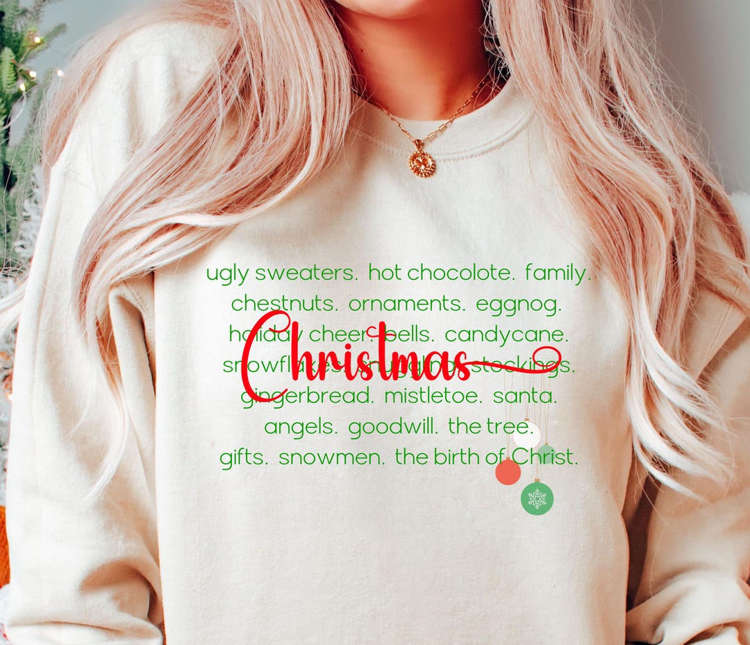 Christmas Word Collage SVG: Festive Holiday Design (digital Download ...