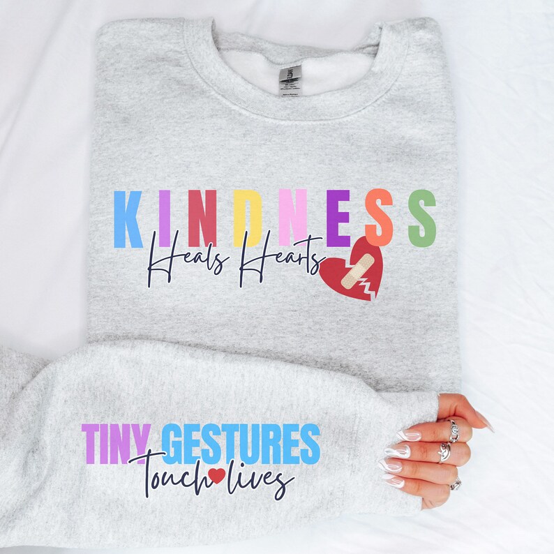 Kindness Heals Hearts Sleeve Design Svg, Instant Download,digital ...