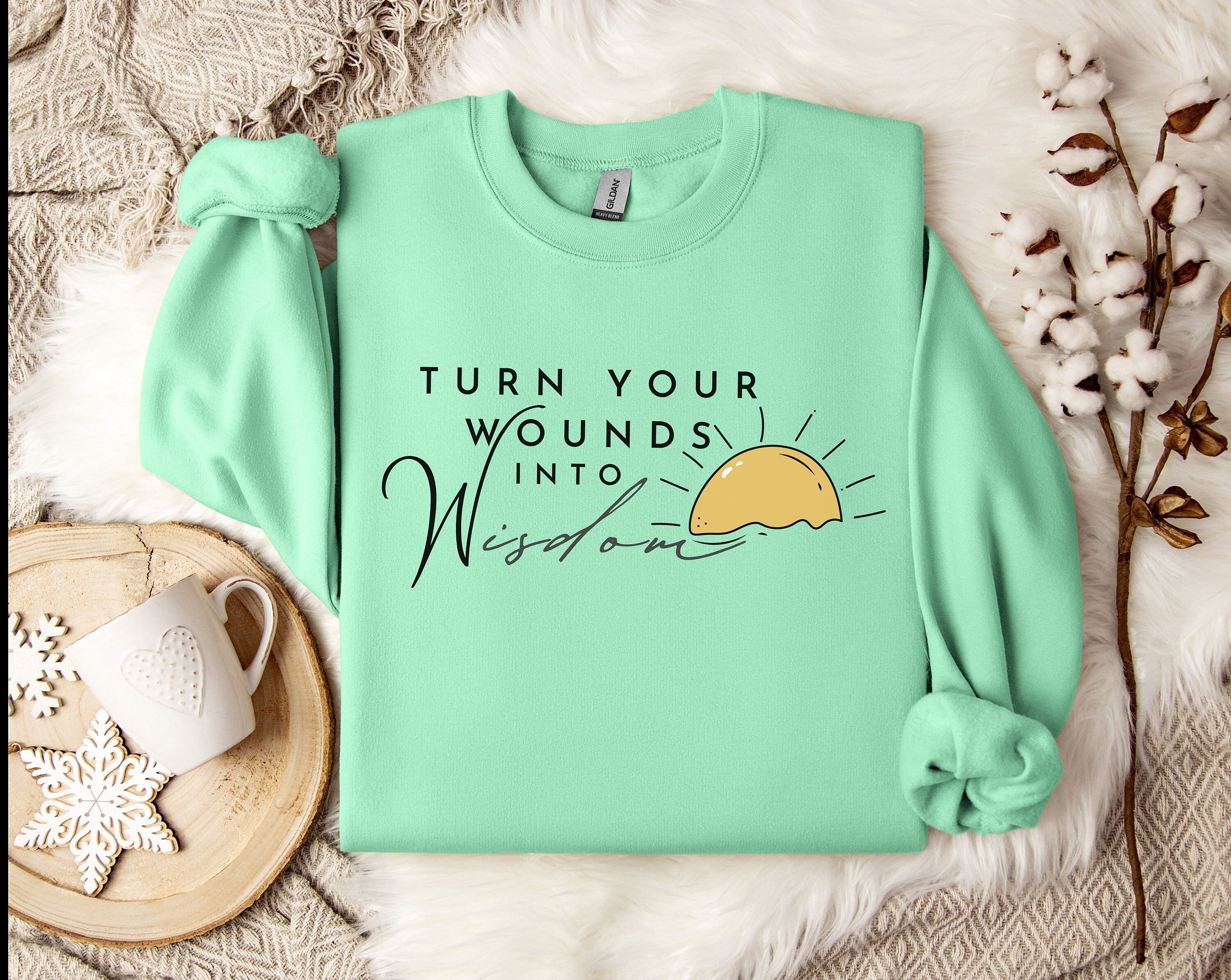 Turn Your Wounds Into Wisdom SVG PNG, Tshirt Quote Svg, Positive Svg ...