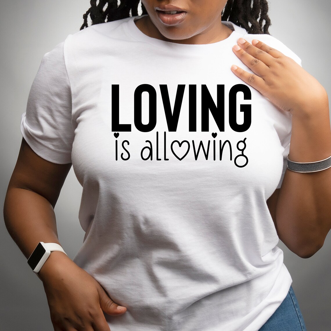 Loving is Allowing SVG: Self Love Inspirational Design (PNG, DXF) - Etsy