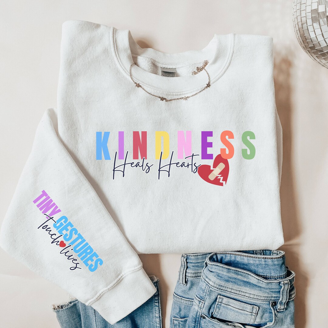 Kindness Heals Hearts Sleeve Design Svg, Instant Download,digital ...