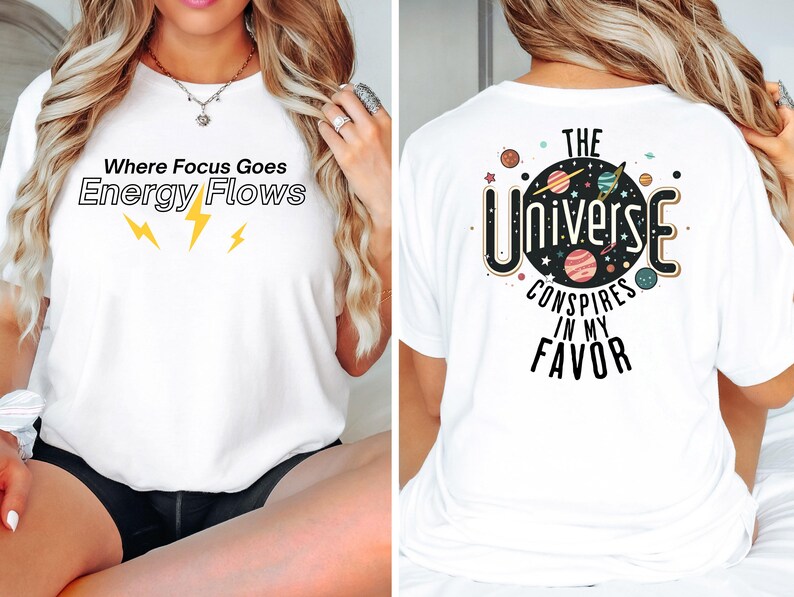 Where Focus Goes Energy Flows Svg, Universe Conspires in My Favor Svg, Manifestation ...