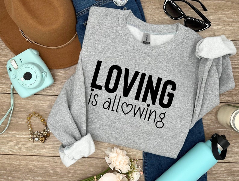 Loving is Allowing SVG: Self Love Inspirational Design (PNG, DXF) - Etsy