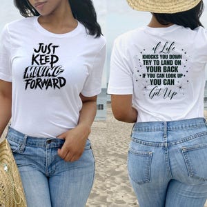 Just Keep Moving Forward Svg, Positive Svg, Motivational Svg, Front ...