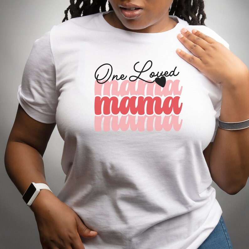 SVG de "Una Mamá Amada": Diseño de Corazón, Camiseta para Mamá ...