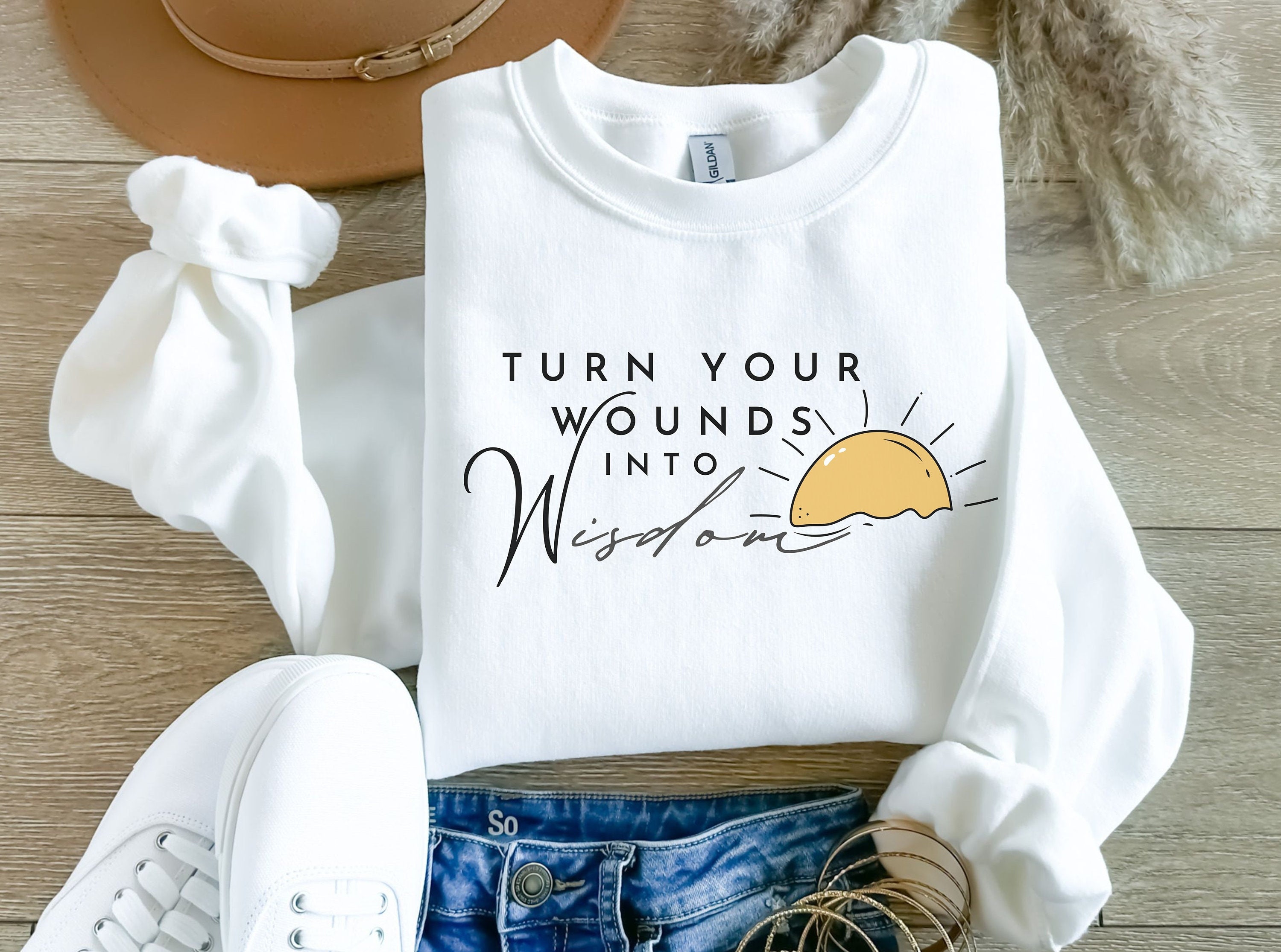 Turn Your Wounds Into Wisdom SVG PNG, Tshirt Quote Svg, Positive Svg ...