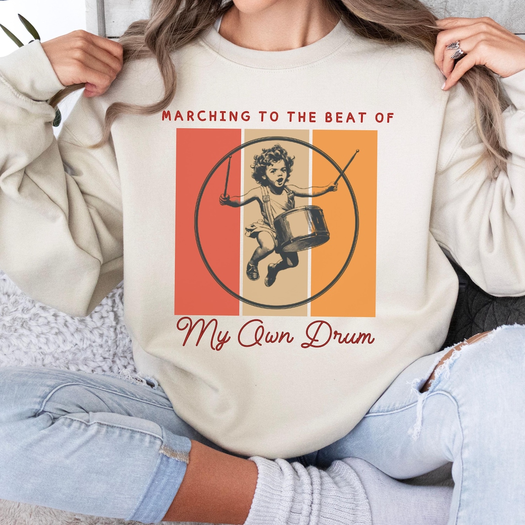 Marching to My Own Beat Retro Design: Be Yourself Png, Mental Health ...