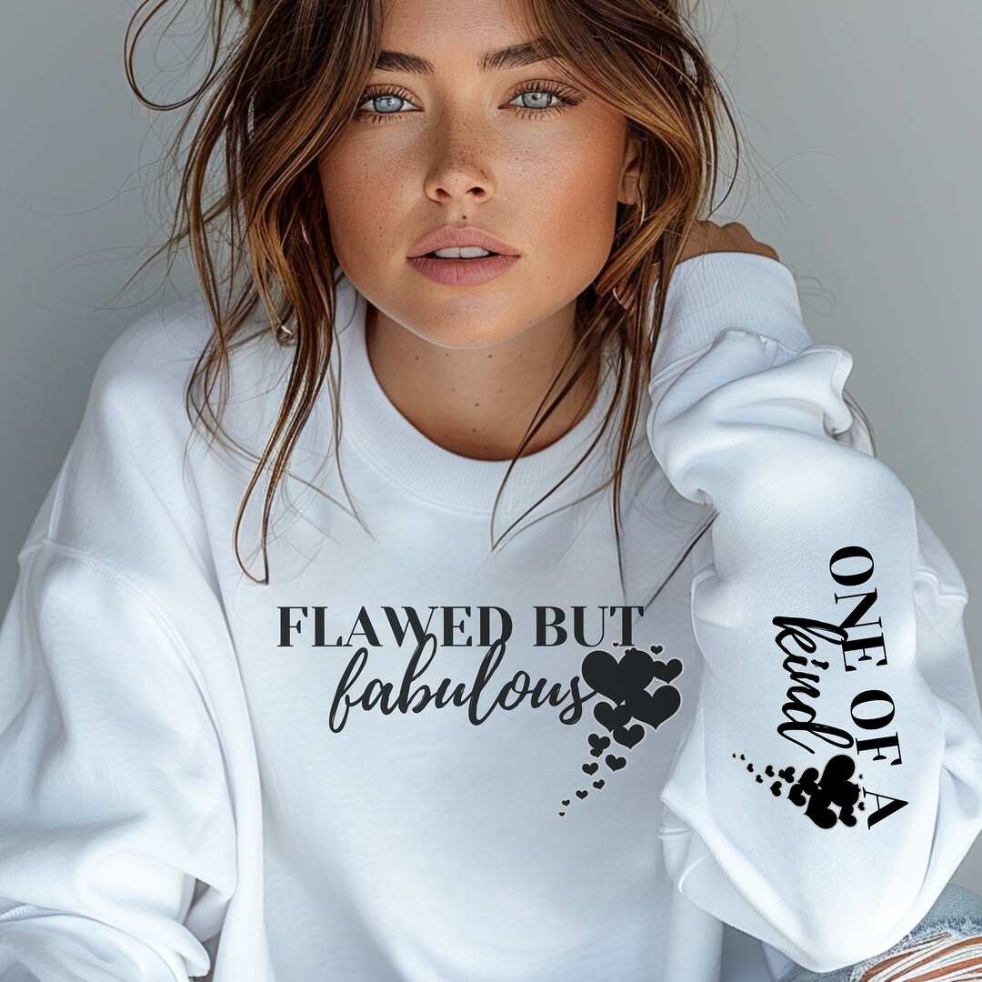 Flawed but Fabulous Svg Png, Sleeve Design Svg, Self Love Svg, Inspire Svg, Strong Women Svg ...