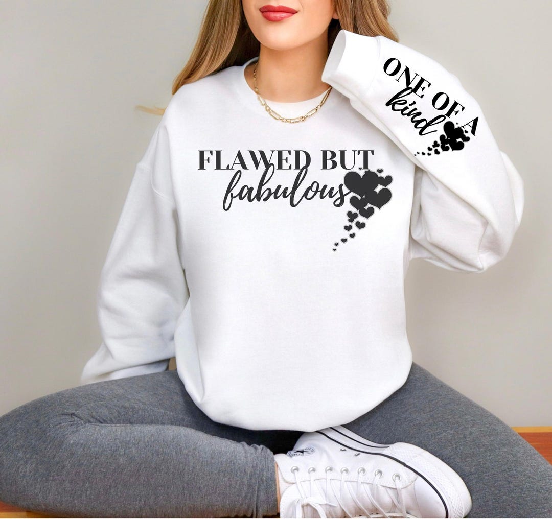 Flawed but Fabulous Svg Png, Sleeve Design Svg, Self Love Svg, Inspire Svg, Strong Women Svg ...