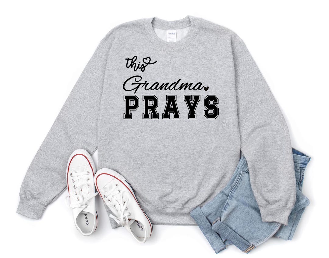 This Grandma Prays Svg: Religious Mother's Day Design (digital Files ...