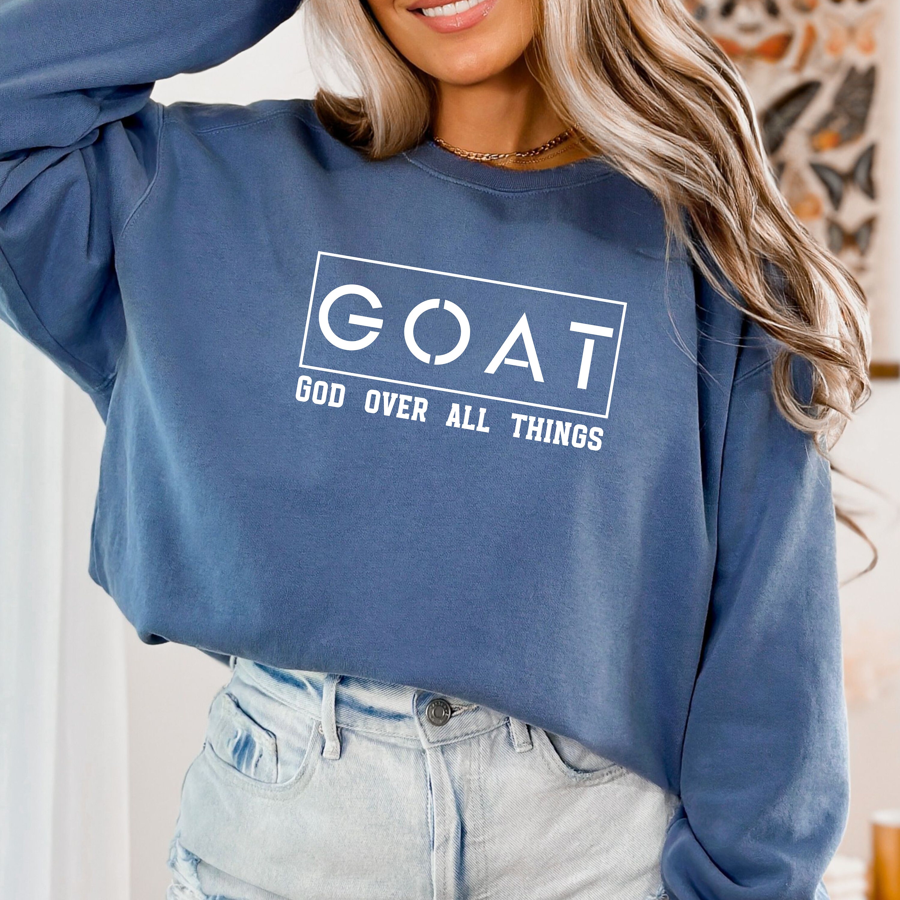 GOAT SVG, God Over All Things SVG, Christian Svg, Scripture, Faith Png ...