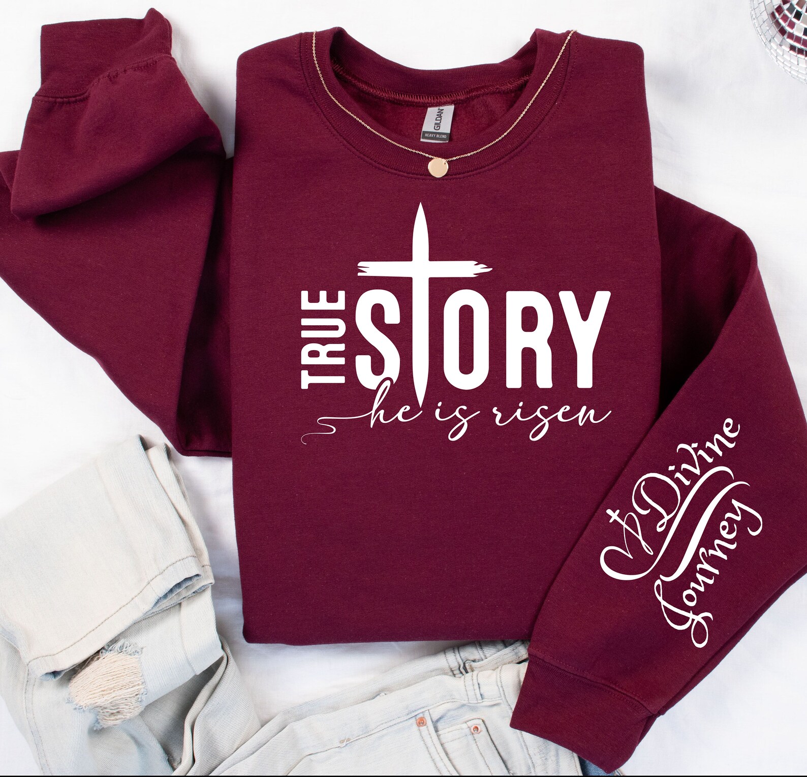 True Story Divine Journey SVG PNG, Christian Faith Design (cut Files ...