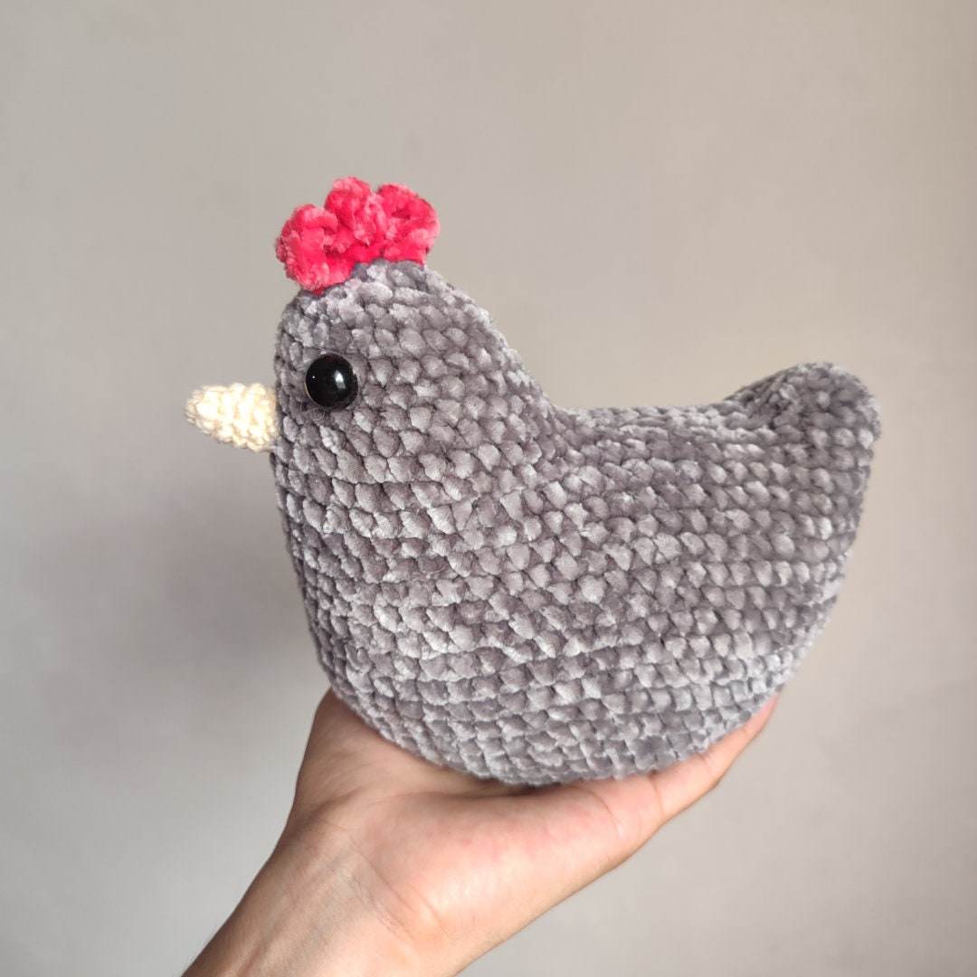 Chicken Amigurumi Pattern, Crochet Plushie Hen Pattern, Chicken Toy ...