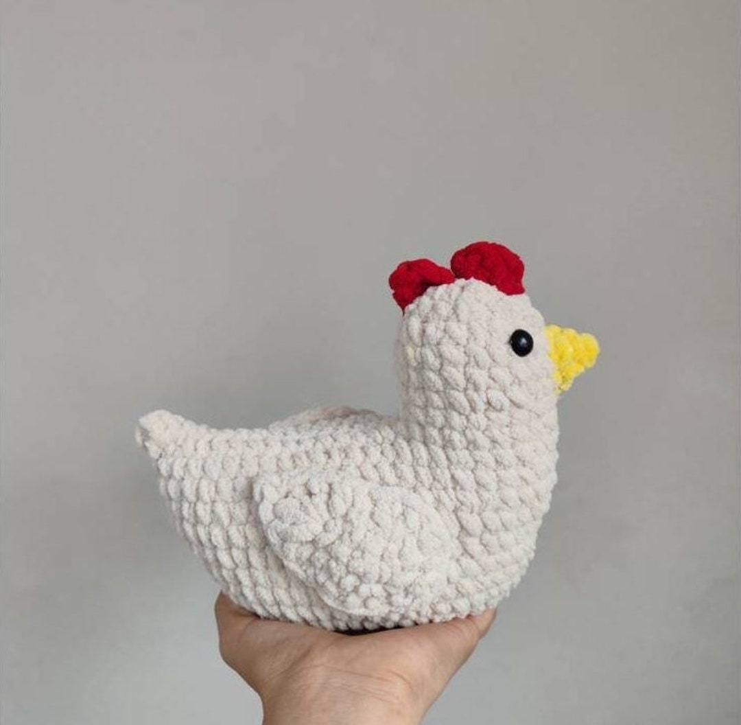 Chicken Amigurumi Pattern, Crochet Plushie Hen Pattern, Chicken Toy ...