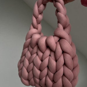 Chunky Bag Pattern, Chunky Yarn Bag How To, Chunky Purse Crochet Bag ...