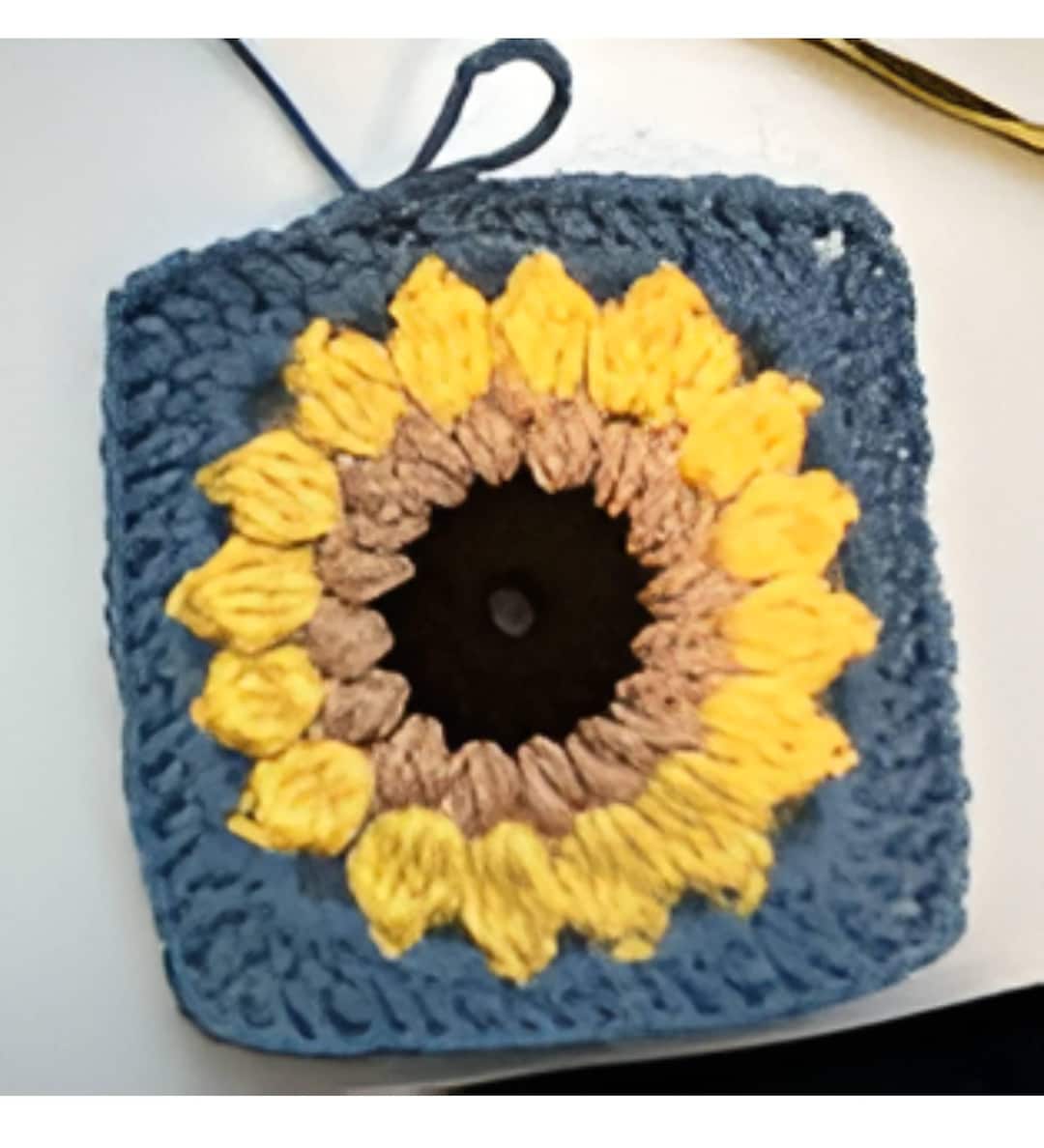 Granny Square Crochet Pattern, Sunflower Square Crochet Pattern Bundle ...