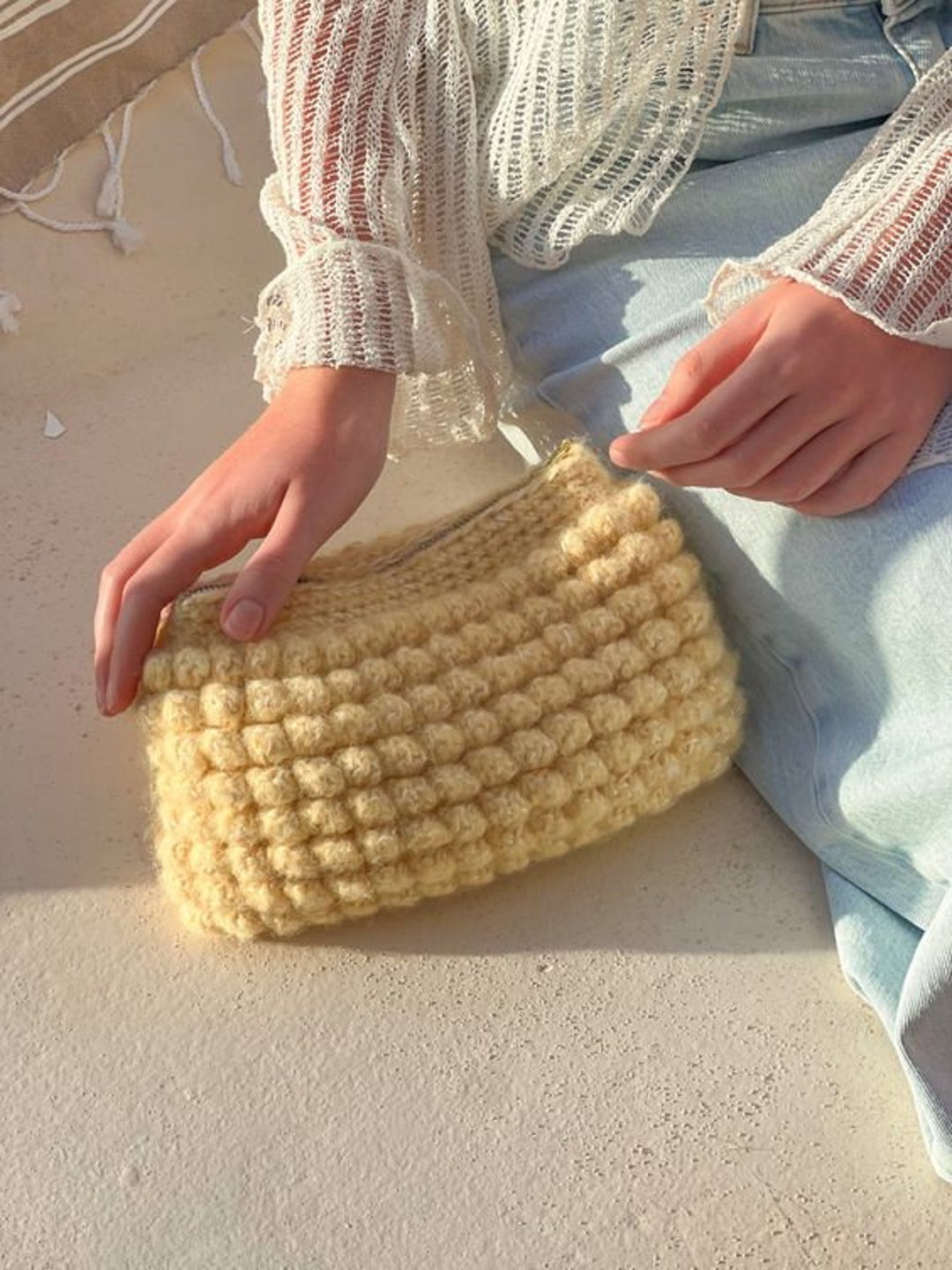 Bubble Bag Crochet Pattern, Bobble Bag How To, Bubble Stitch Crochet ...