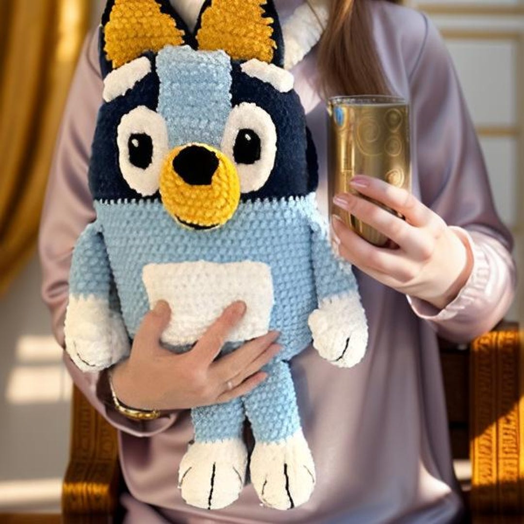Patrón Bluey Y Bingo, Patrón Amigurumi Bluey,Patrón Amigurumi Bingo ...