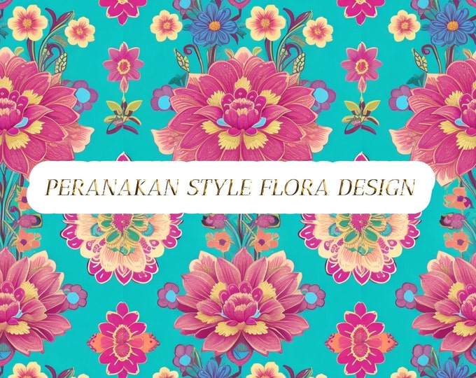 Peranakan Flowers | Peranakan Design | Nyonya Floral | Traditional ...