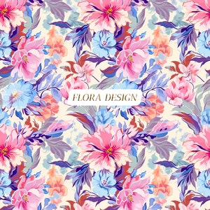 Floral Digital Paper | Flower Patterns | Botanical Design | Floral ...