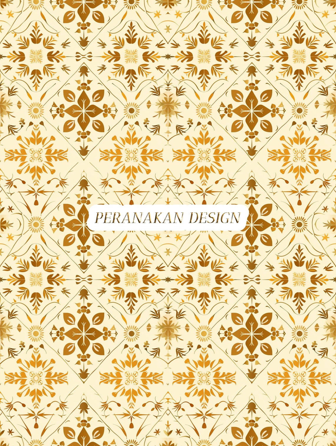 Gold Peranakan | Peranakan Design | Nyonya Tiles | Traditional ...