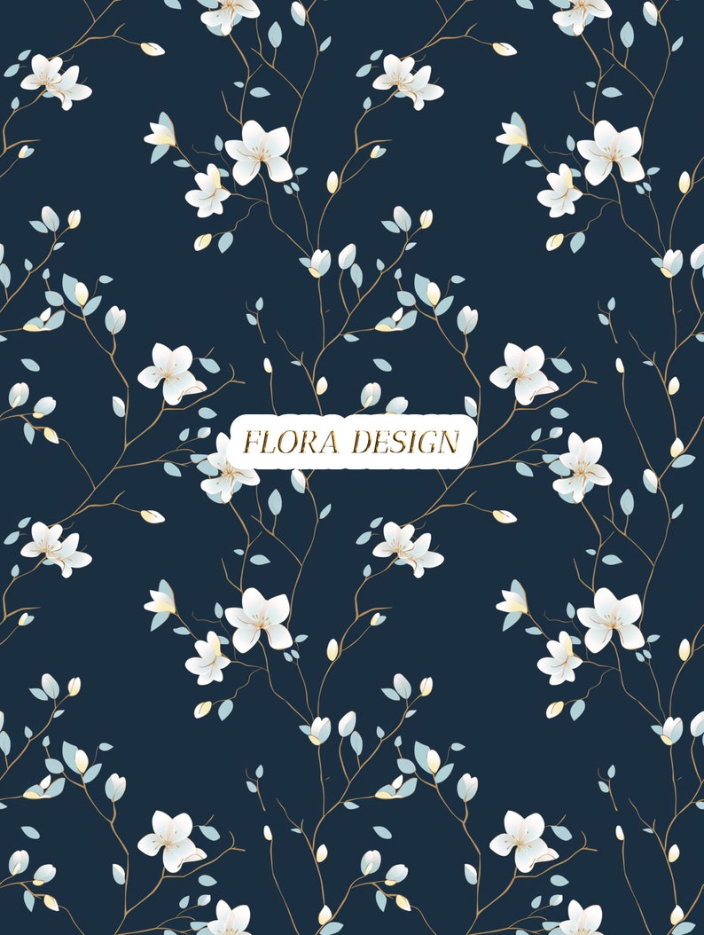 Floral Digital Paper | Flower Patterns | Botanical Design | Floral ...