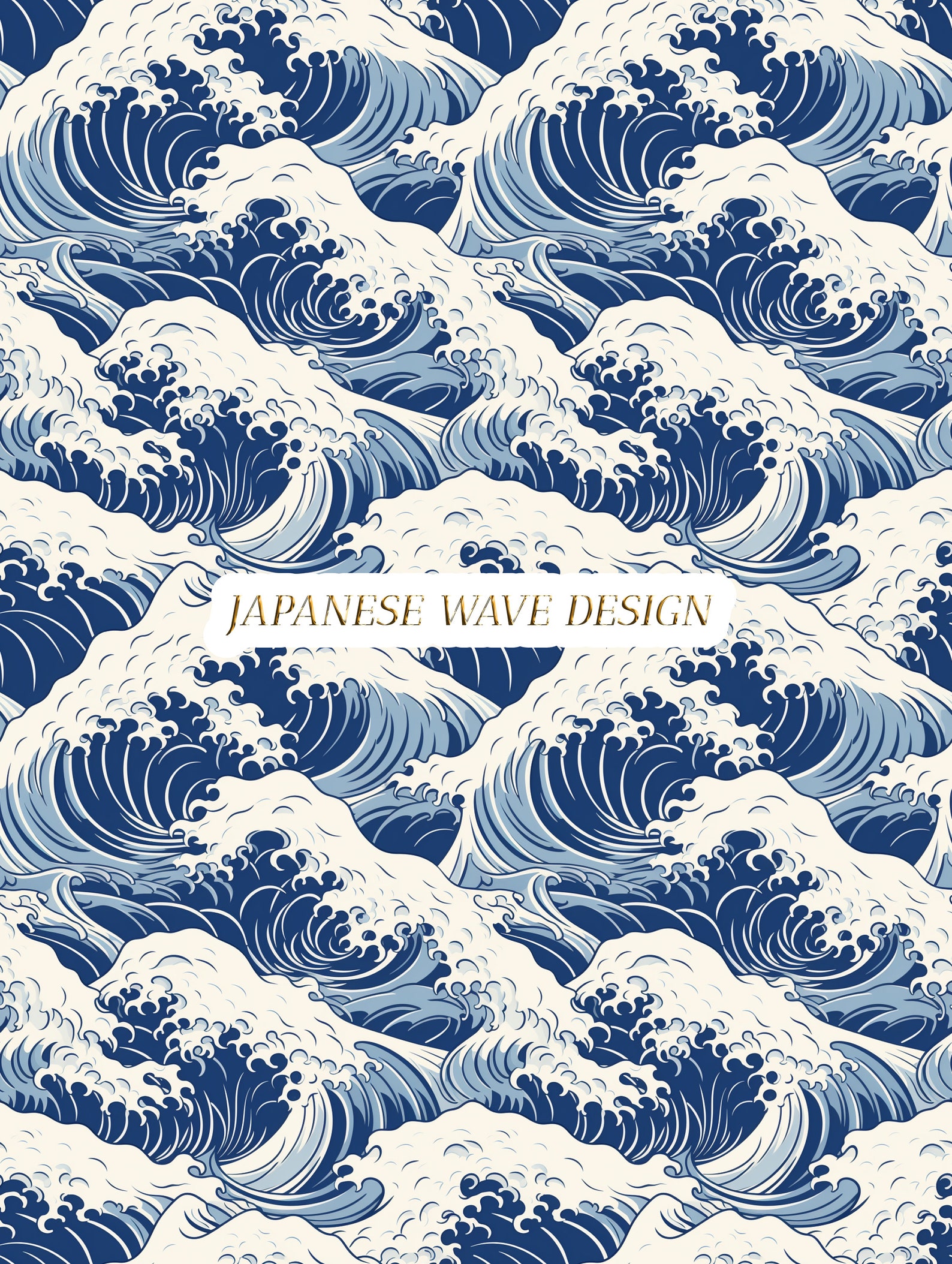 Japanese Wave Art | Wave Pattern | Ocean Wave Design | Japanese ...