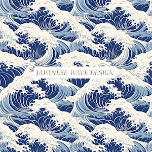 Japanese Wave Art | Wave Pattern | Ocean Wave Design | Japanese ...
