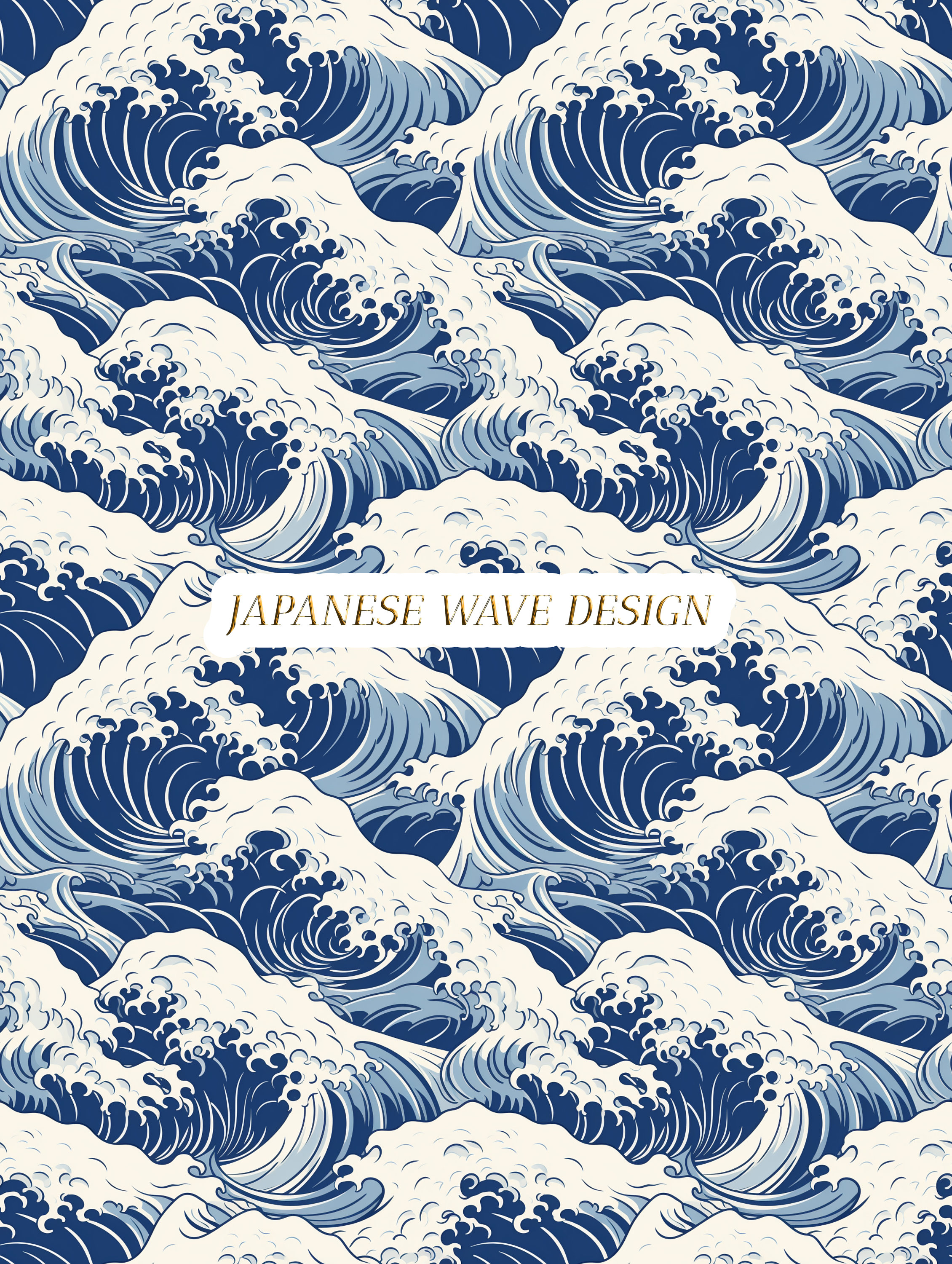 Japanese Wave Art Wave Pattern Ocean Wave Design Japanese Inspired ...
