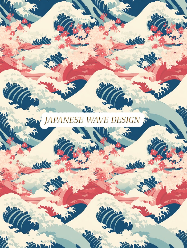 Japanese Wave Art | Wave Pattern | Ocean Wave Design | Japanese ...