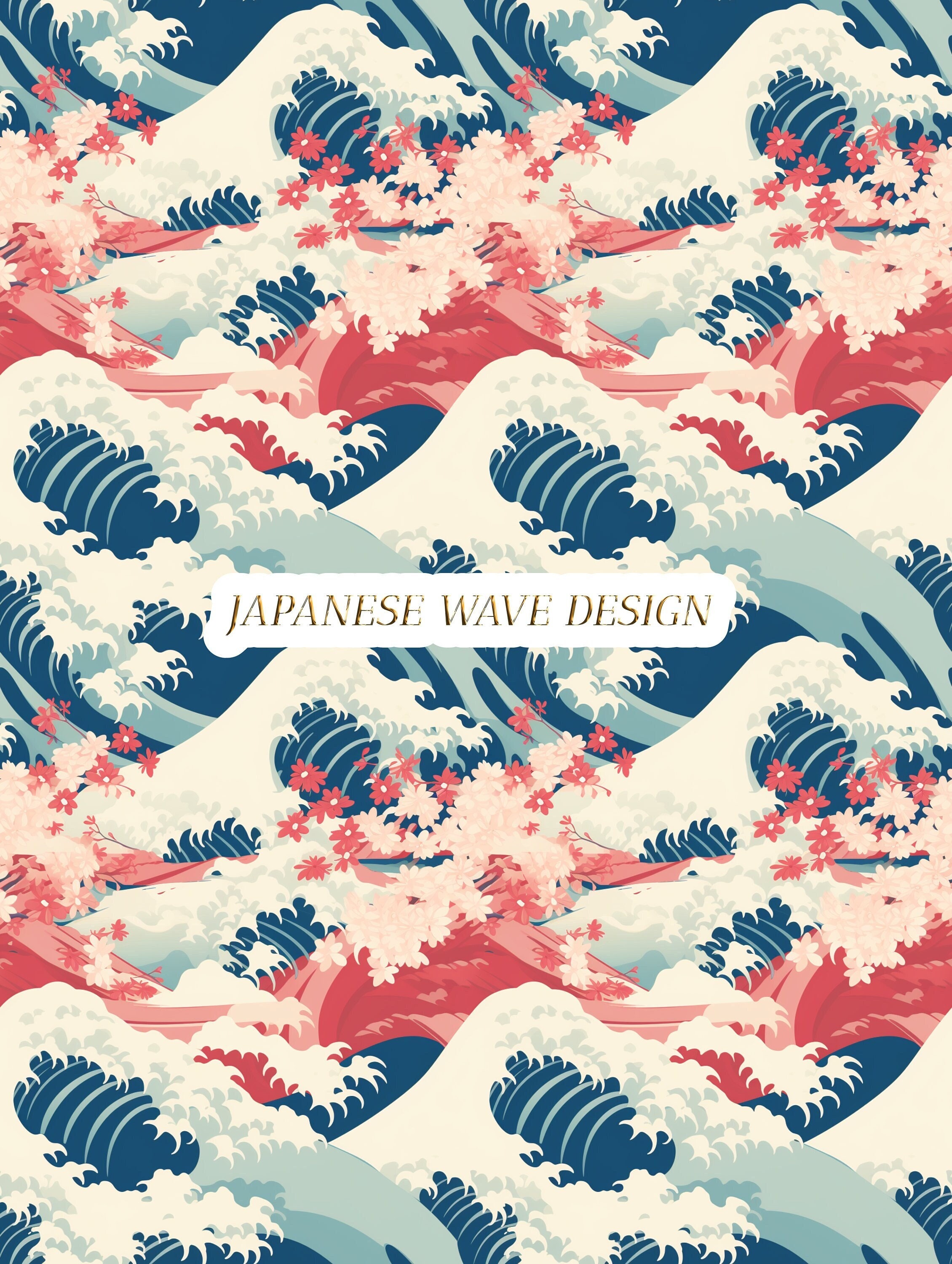 Japanese Wave Art | Wave Pattern | Ocean Wave Design | Japanese ...