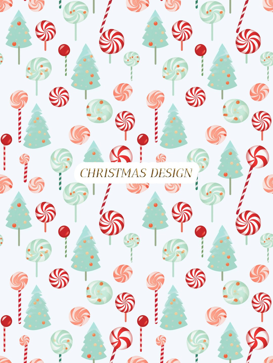 Christmas Digital Paper Holiday Patterns Festive Design Christmas ...
