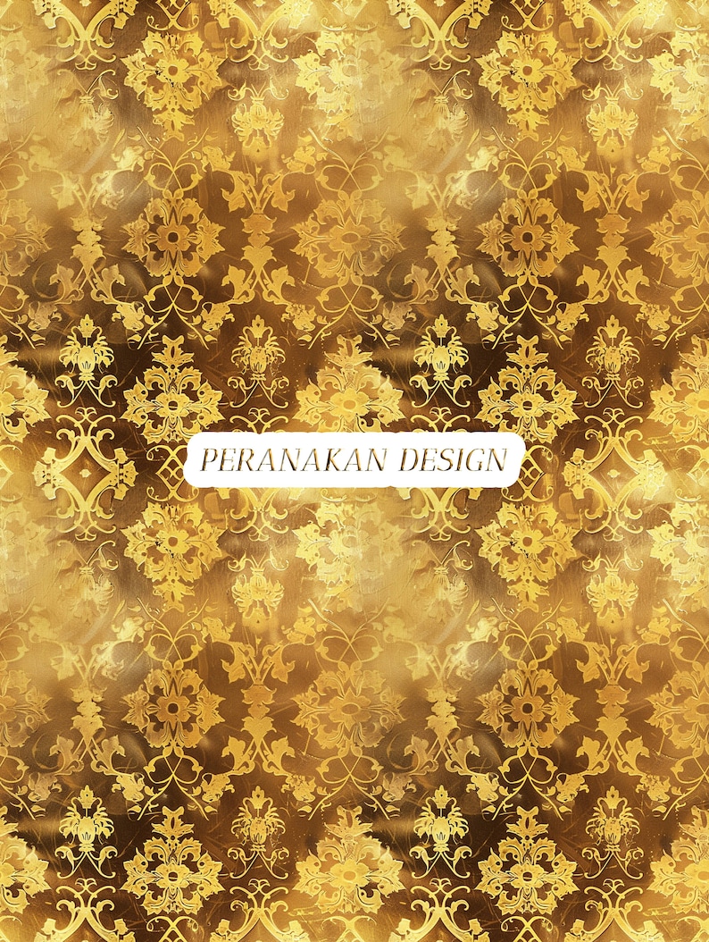 Gold Peranakan | Peranakan Design | Nyonya Tiles | Traditional ...