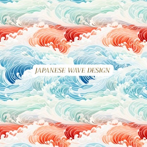 Japanese Wave Art Wave Pattern Ocean Wave Design Japanese Inspired ...