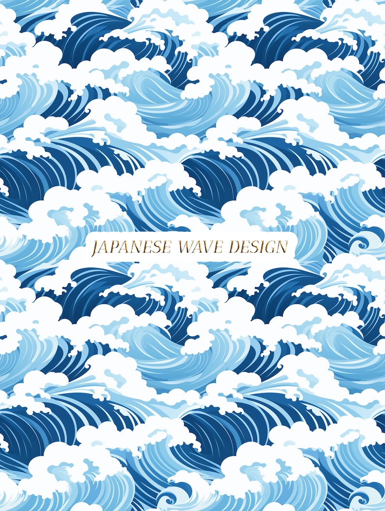 Japanese Wave Art | Wave Pattern | Ocean Wave Design | Japanese ...