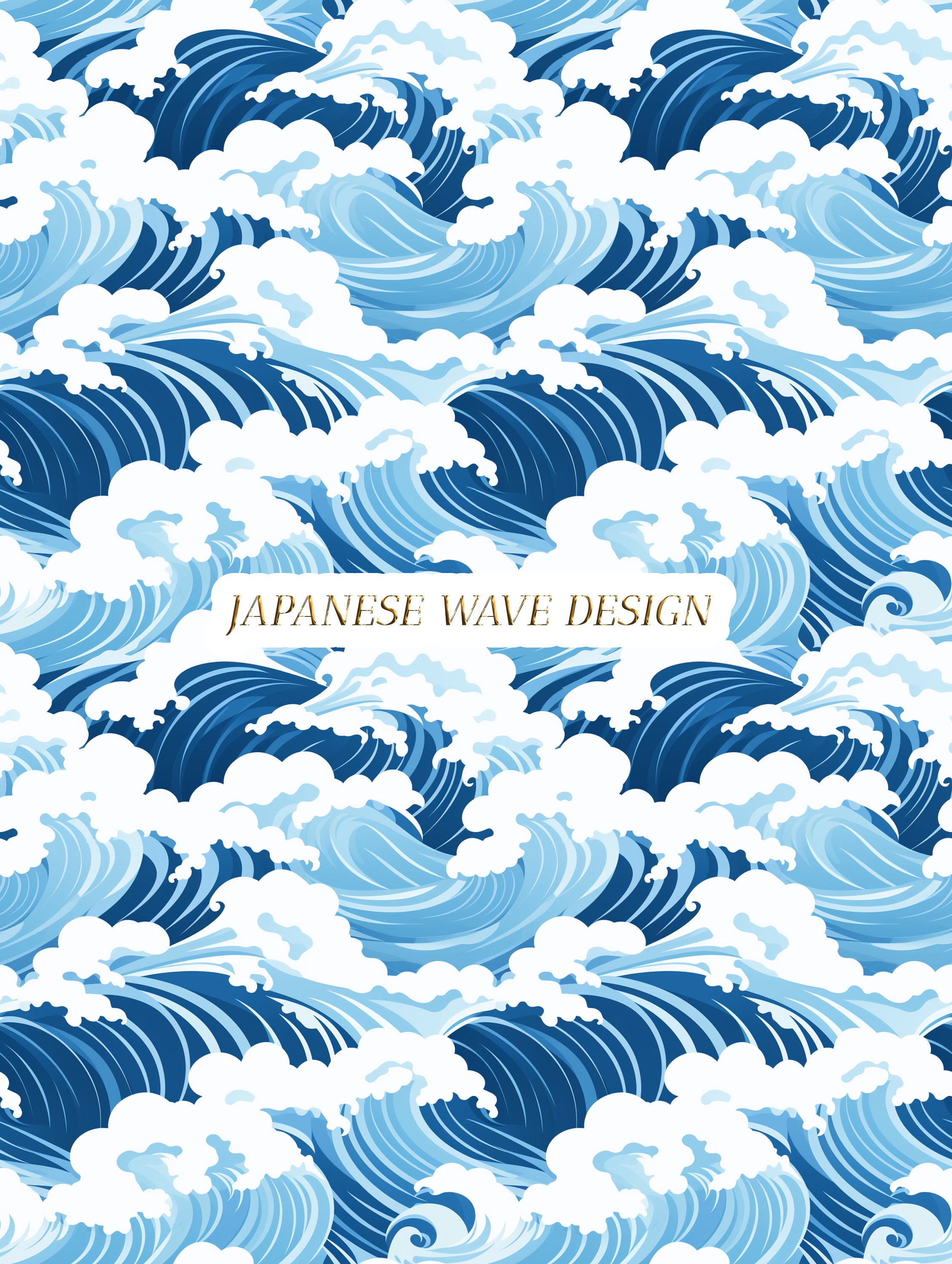 Japanese Wave Art | Wave Pattern | Ocean Wave Design | Japanese ...