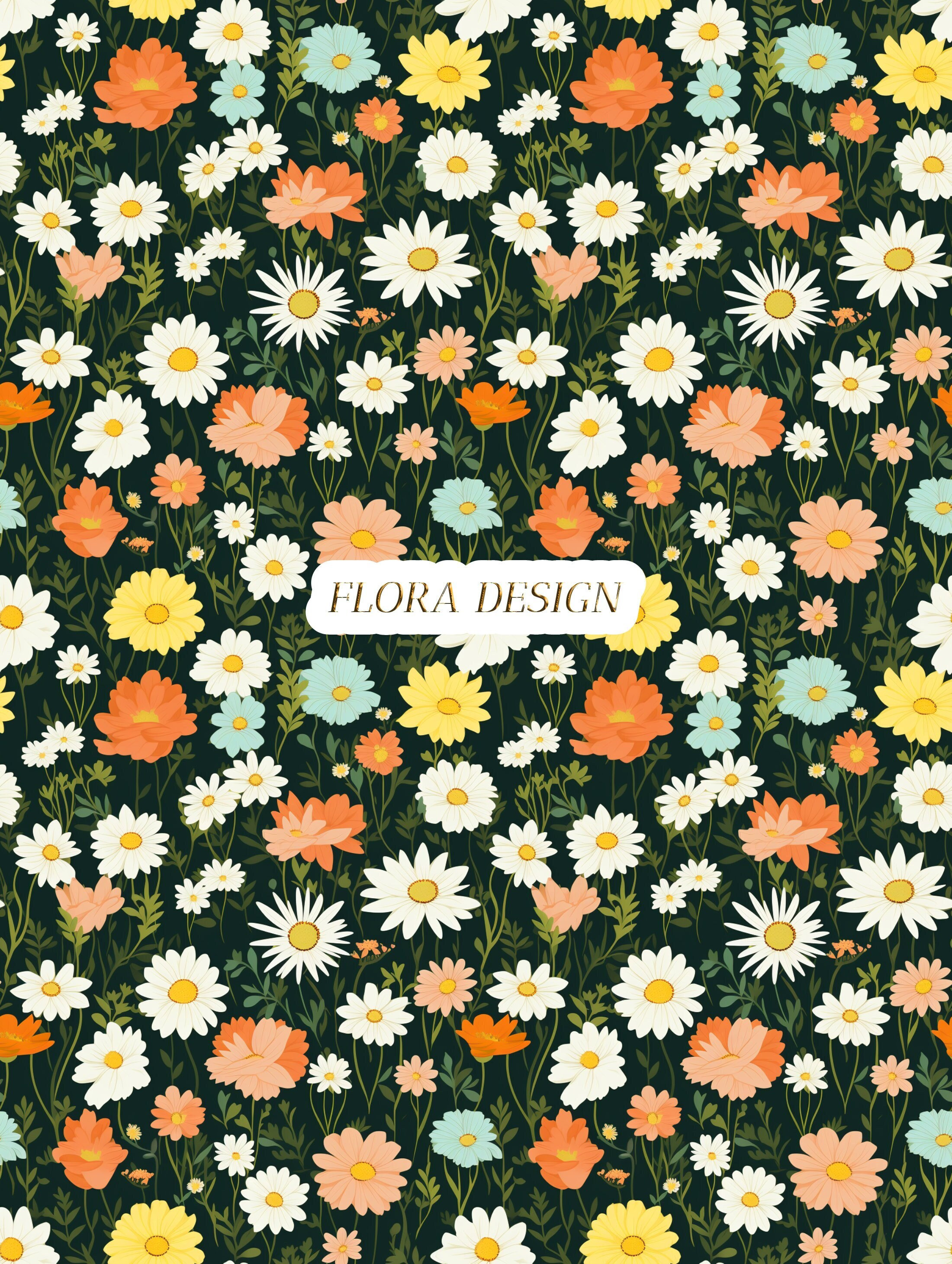 Floral Digital Paper | Flower Patterns | Botanical Design | Floral ...