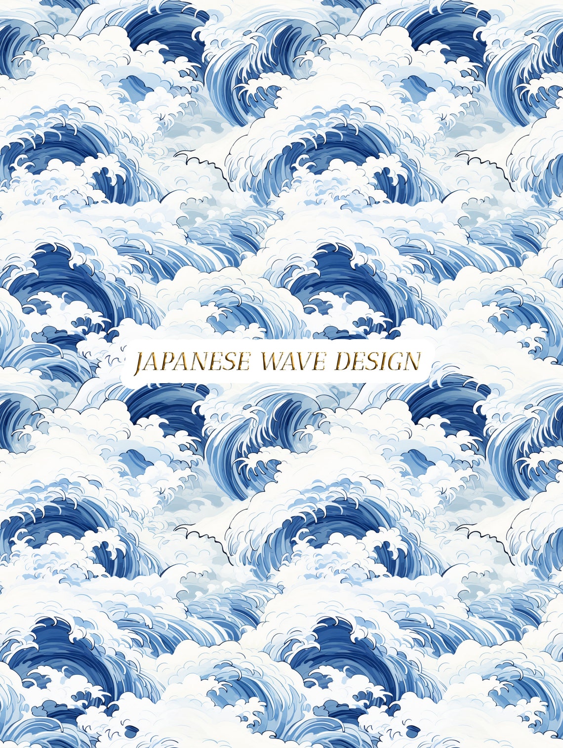 Japanese Wave Art | Wave Pattern | Ocean Wave Design | Japanese ...