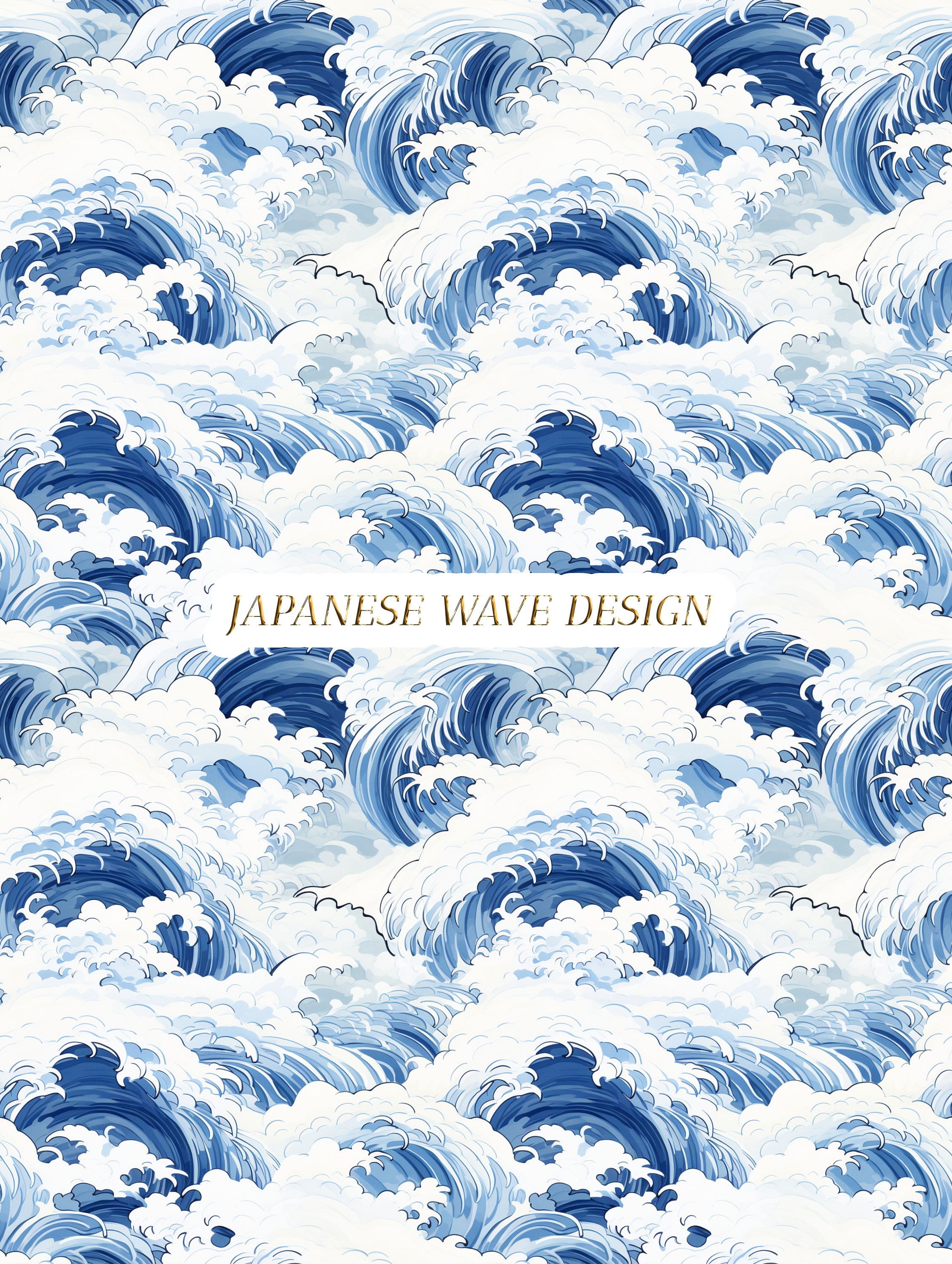 Japanese Wave Art | Wave Pattern | Ocean Wave Design | Japanese ...