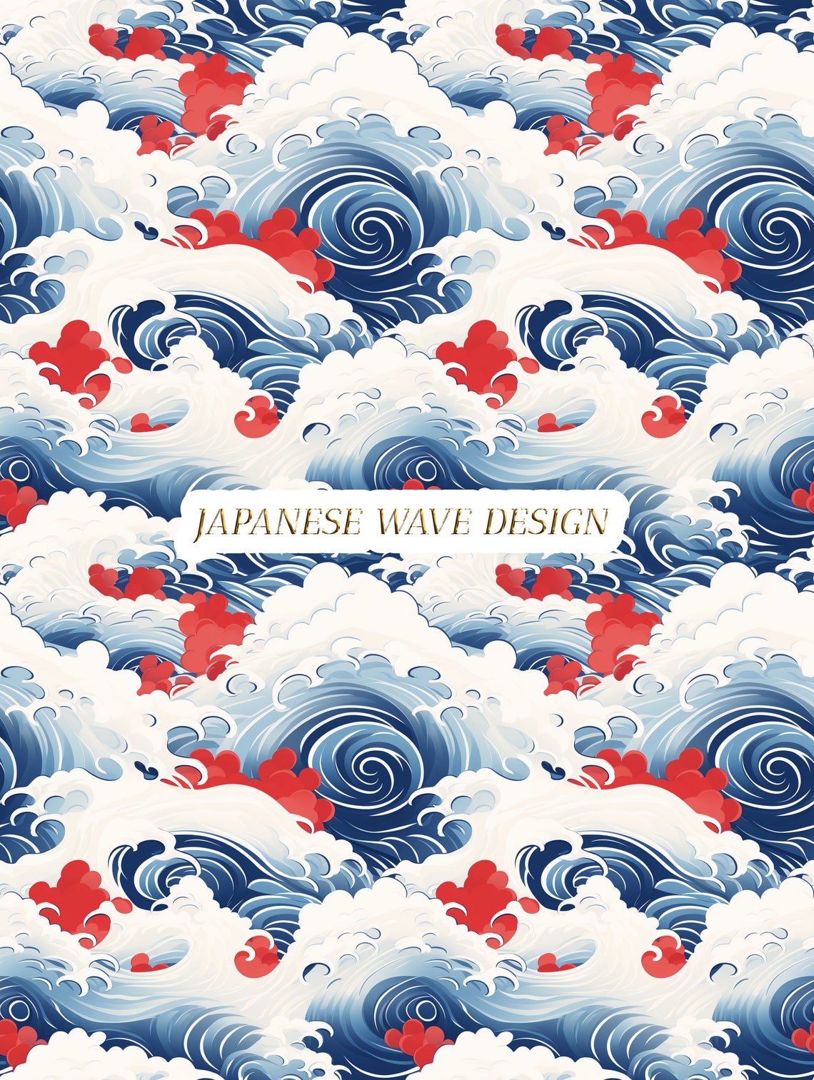 Japanese Wave Art | Wave Pattern | Ocean Wave Design | Japanese ...