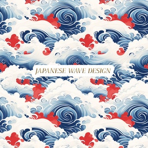Japanese Wave Art | Wave Pattern | Ocean Wave Design | Japanese ...