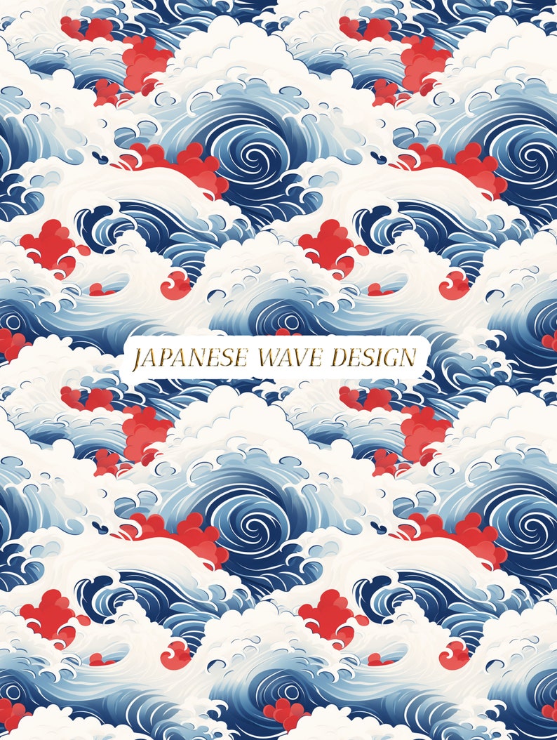 Japanese Wave Art | Wave Pattern | Ocean Wave Design | Japanese ...