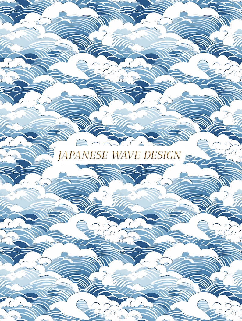 Japanese Wave Art | Wave Pattern | Ocean Wave Design | Japanese ...